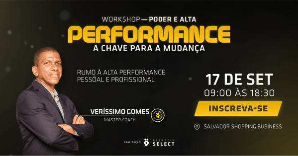 WORKSHOP PODER E ALTA PERFORMANCE em Salvador - Sympla