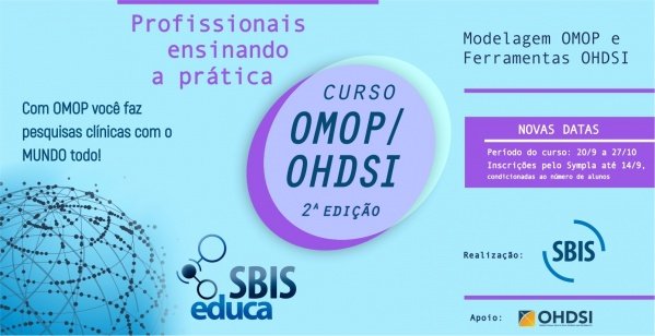 Modelagem OMOP e ferramentas OHDSI - 2a edição - online - Sympla