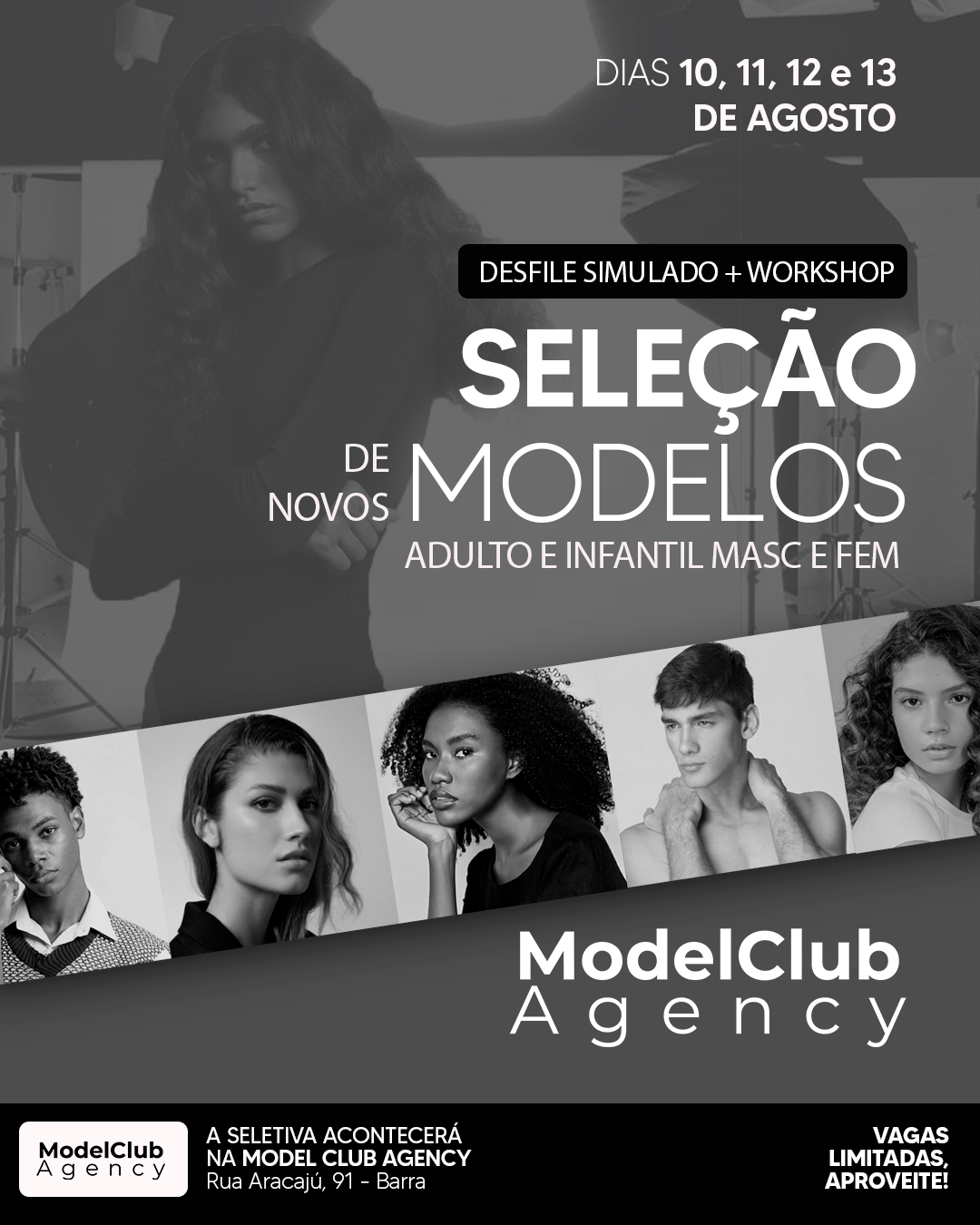 Workshop + Desfile Simulado Model Club Agency em Salvador - Sympla