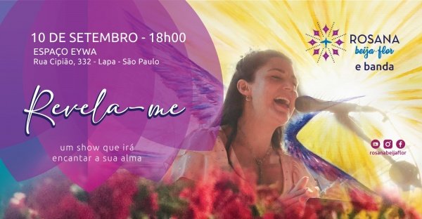 Show Rosana Beija Flor e banda: Revela-me em São Paulo - Sympla