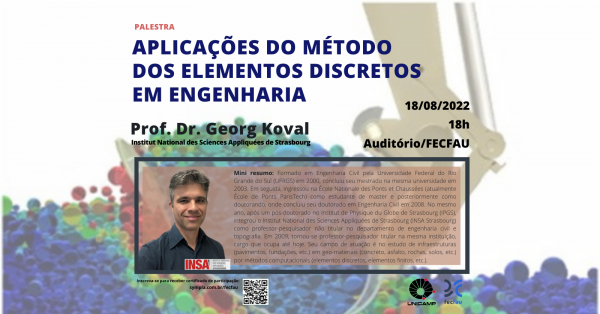 APLICAÇÕES DO MÉTODO DOS ELEMENTOS DISCRETOS EM ENGENHARIA em Campinas ...