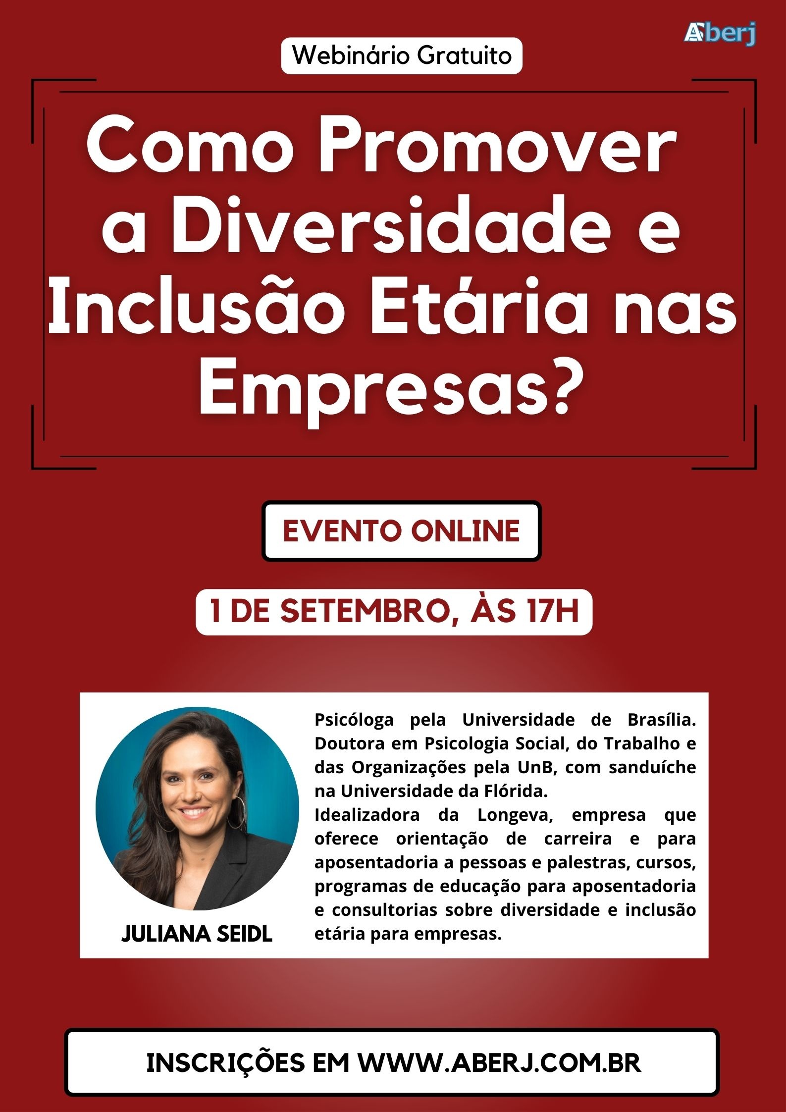 Webinário Como Promover A Diversidade E Inclusão Etária Nas Empresas