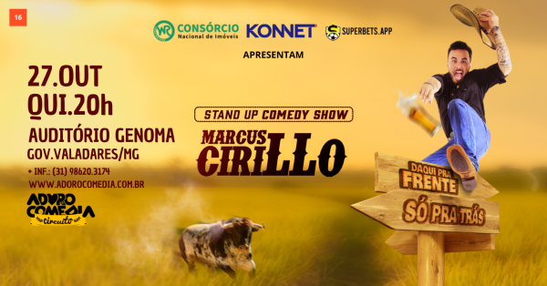 STAND UP COMEDY MARCUS CIRILLO (DAQUI PRA FRENTE SÓ PRA TRÁS) em ...