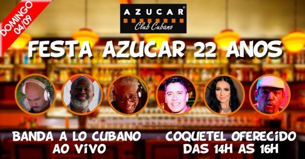 Festa Azucar 22 Anos em São Paulo - Sympla