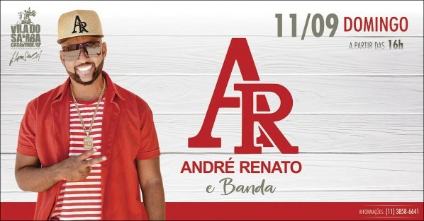 ANDRÉ RENATO NA VILA DO SAMBA em São Paulo - Sympla