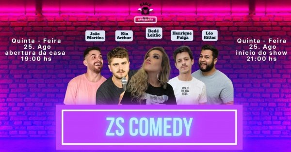 Stand Up - Dedé leitão - ZS Comedy em Porto Alegre - Sympla
