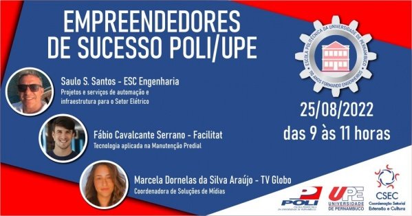 Empreendedores de Sucesso - POLI/UPE em Recife - 2024 - Sympla