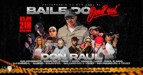 Aniversário Don Raul RL - Baile do DON em São Bernardo do Campo - Sympla