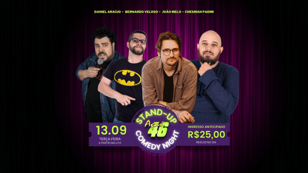 Stand-UP no AÇAÍ 46 |Setembro | Campo Limpo-SP em São Paulo - Sympla