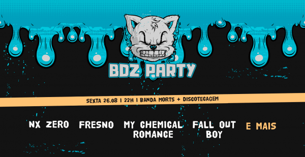 BDZ PARTY! Nx Zero, Fresno, My Chemical Romance, Fall Out Boy ...