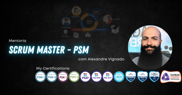 Mentoria Scrum Master - PSM - online - Sympla