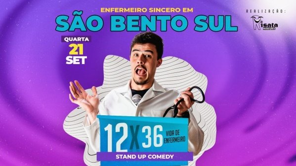 ENFERMEIRO SINCERO - SÃO BENTO SUL em São Bento do Sul - Sympla ENFERMEIRO SINCERO - SÃO BENTO SUL em São Bento do Sul - Sympla