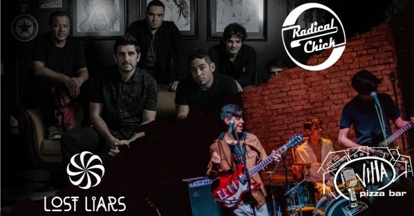 Banda Radical Chick + banda Lost Liars no Villa Pizza Bar em Jundiaí ...