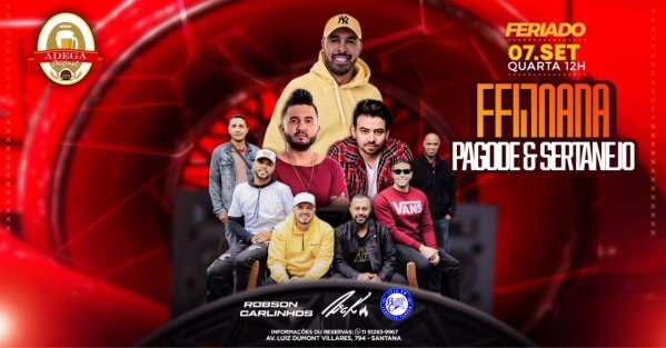 Quarta Feriado com Feijoada, Pagode e Sertanejo. em São Paulo - Sympla