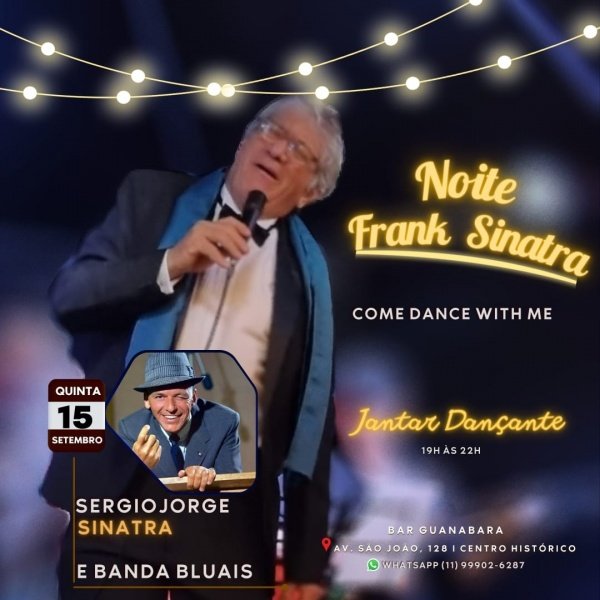 COME DANCE WITH ME , UMA NOITE DANÇANTE COM SINATRA em São Paulo - Sympla