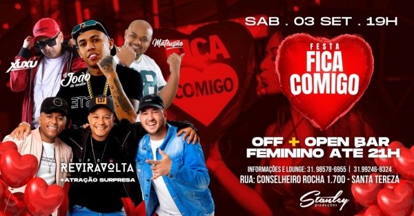 FESTA FICA COMIGO - PLANETA GOL | SÁBADO em Belo Horizonte - Sympla