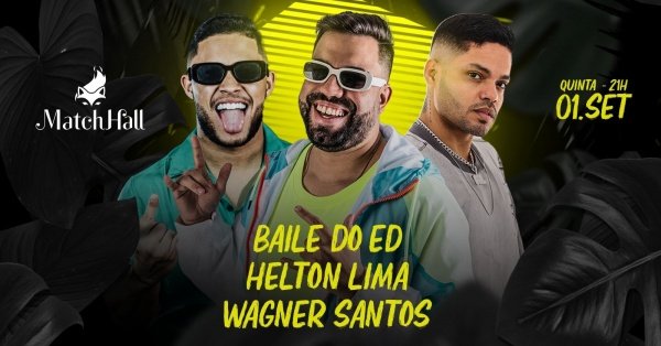 QUINTA| MATCH HALL 01/08 em Recife - 2023 - Sympla