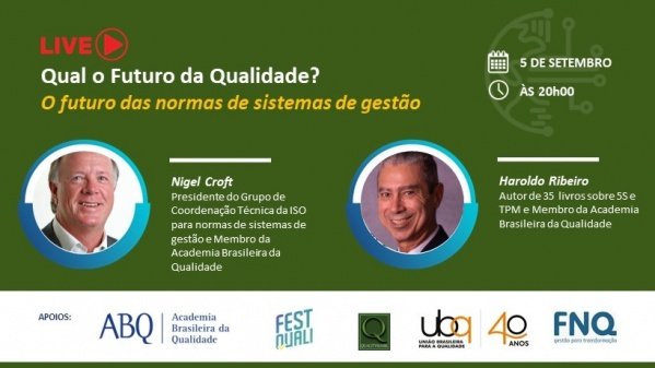 Live "O futuro das normas de sistemas de gestão", com Nigel Croft ...