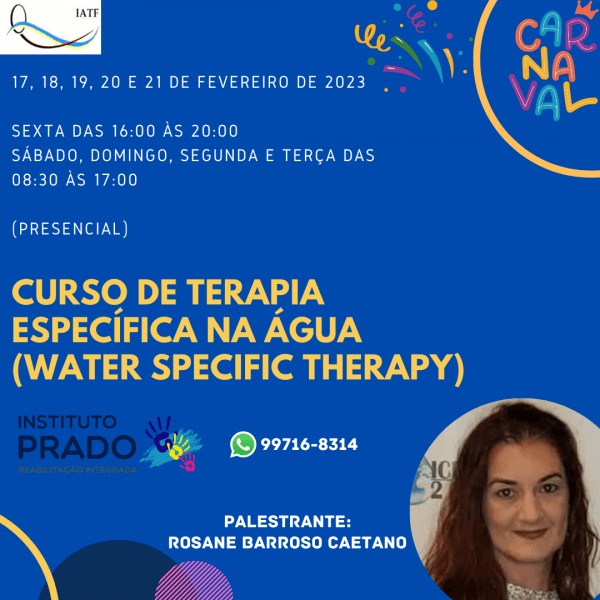Curso De Terapia Específica Na Água Water Specific Therapy 2023 Em