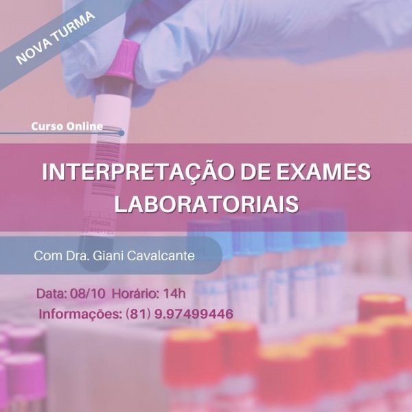 CURSO INTERPRETAÇÃO DE EXAMES LABORATORIAIS - online - Sympla