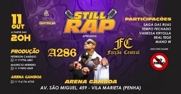 Still Rap em São Paulo - Sympla