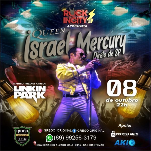 Queen Cover (SP) + Especial Linkin Park em Porto Velho - Sympla