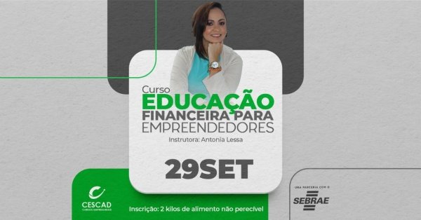 SEBRAE-PE Curso Educação Financeira Para Empreendedores em Recife - Sympla
