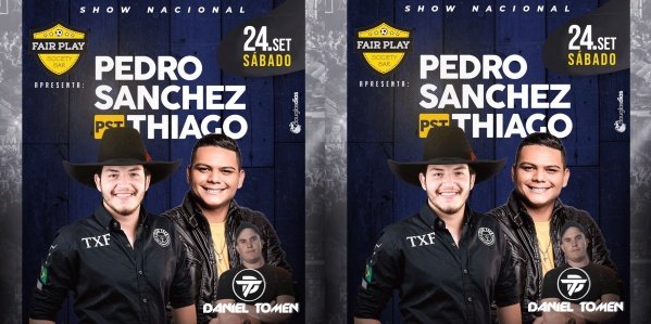 PEDRO SANCHEZ E THIAGO em Palmital - Sympla