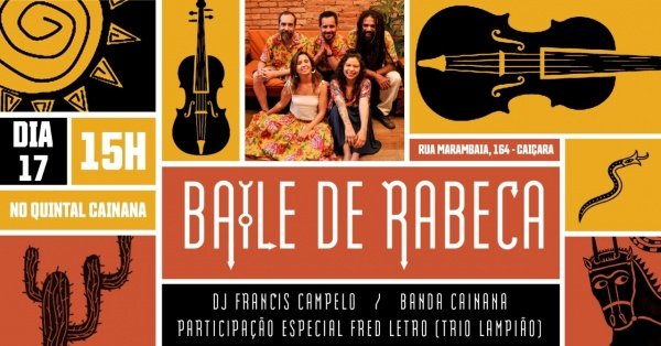 BAILE DE RABECA NO QUINTAL CAINANA em Belo Horizonte - Sympla