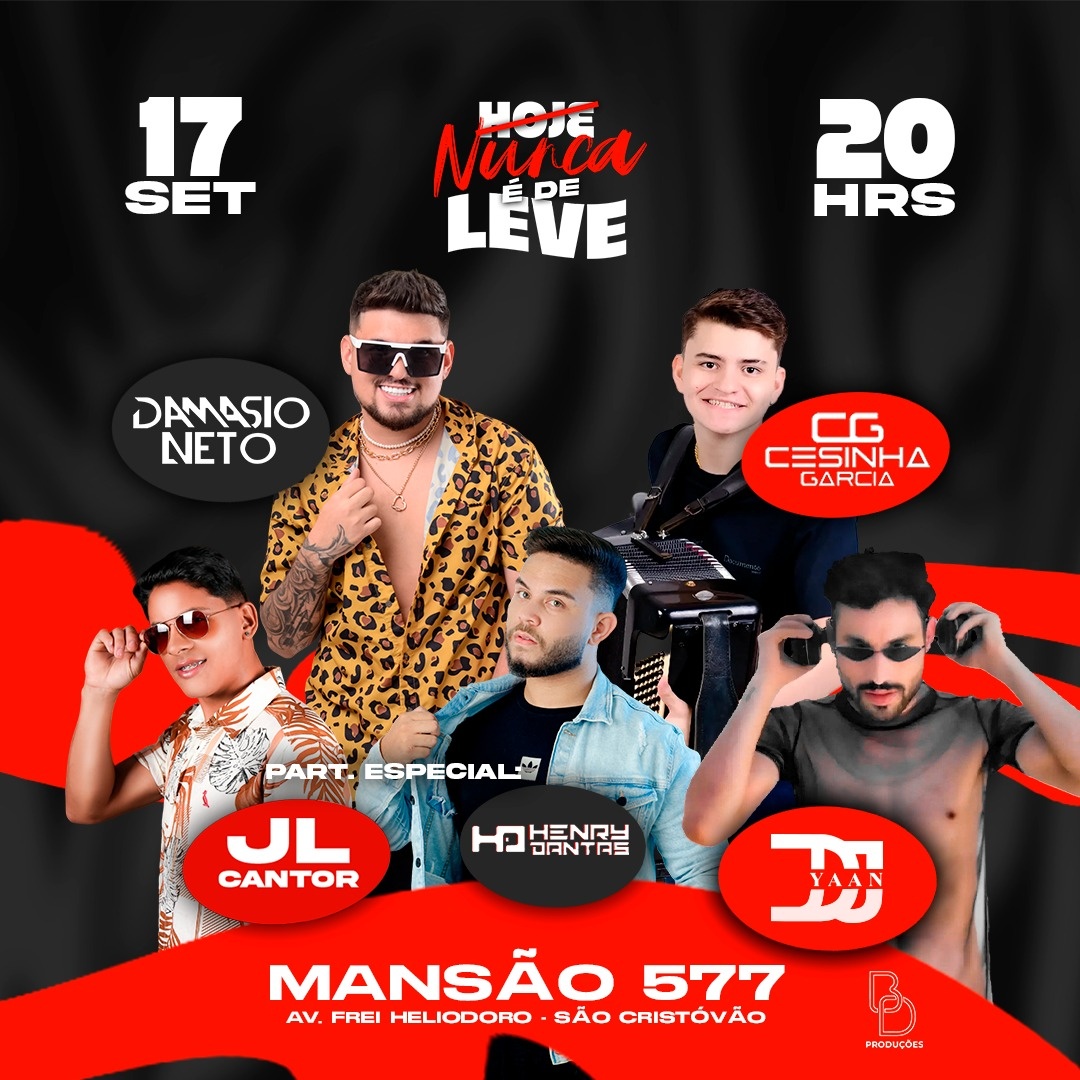 Nunca é de Leve em Teresina - Sympla Nunca é de Leve em Teresina - Sympla