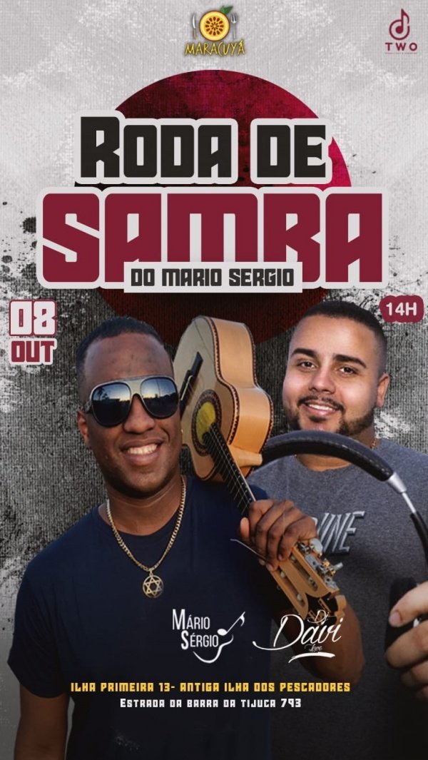 Roda de samba do Mário Sérgio em Rio de Janeiro - Sympla