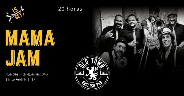 Mama Jam em Santo André VIP até 19h em Santo André - 2023 - Sympla
