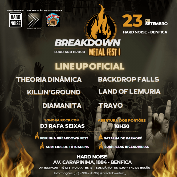 Breakdown Metal Fest I em Fortaleza - Sympla