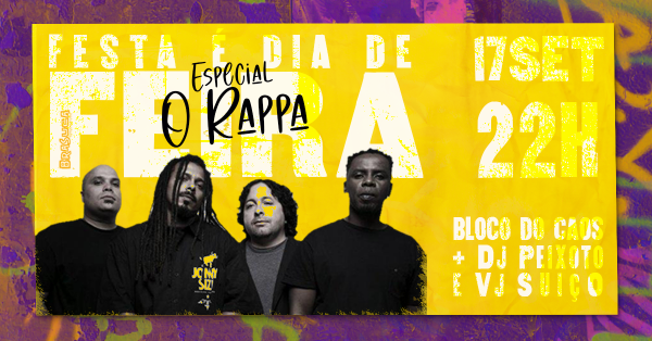 Festa É dia de Feira - Especial O Rappa | PROMOÇÃO 24HS - INGRESSO VIP ...