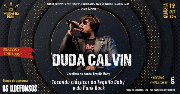 DUDA CALVIN da banda Tequila Baby - O Pinhão Bar. em Curitiba - 2024 ...