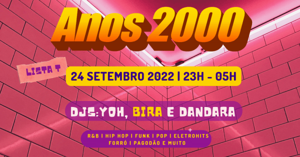 Anos 2000 em Aracaju - Sympla