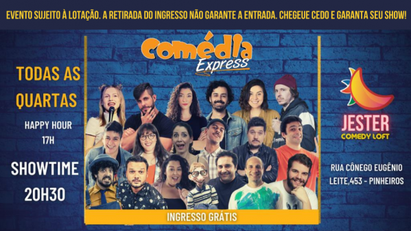 Comédia Express - StandUp Comedy - ENTRADA GRATUITA em São Paulo - Sympla