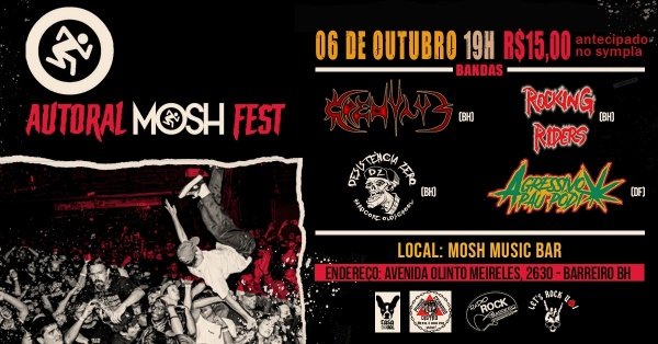 Autoral Mosh Fest em Belo Horizonte - Sympla