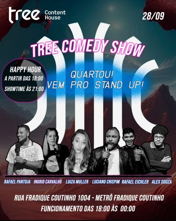 Show de comédia standup 28/9 em São Paulo - Sympla