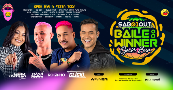 BAILE DO WINNER (OPEN BAR) em Recife - Sympla