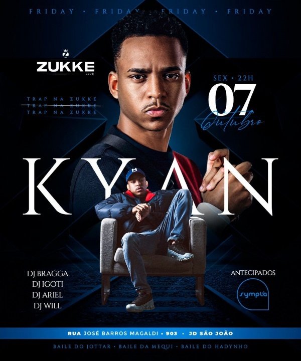 KYAN NA ZUKKE CLUB | 07/10 | SEXTA em São Paulo - Sympla