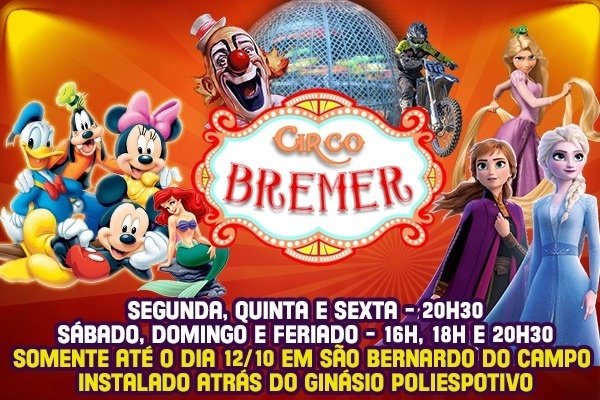 Circo Bremer em São Bernardo do Campo - Sympla
