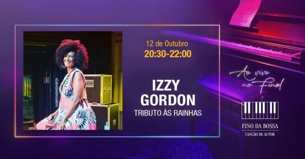 Izzy Gordon no Fino da Bossa em São Paulo - Sympla