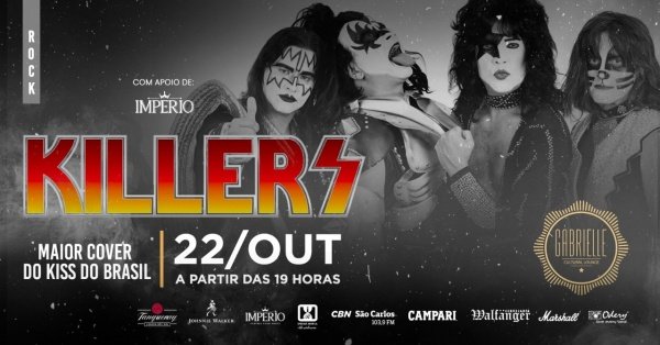 Kiss - Cover Banda Killers em São Carlos - Sympla