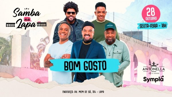 Samba na Lapa com Bom Gosto na Antonella em Rio de Janeiro - Sympla