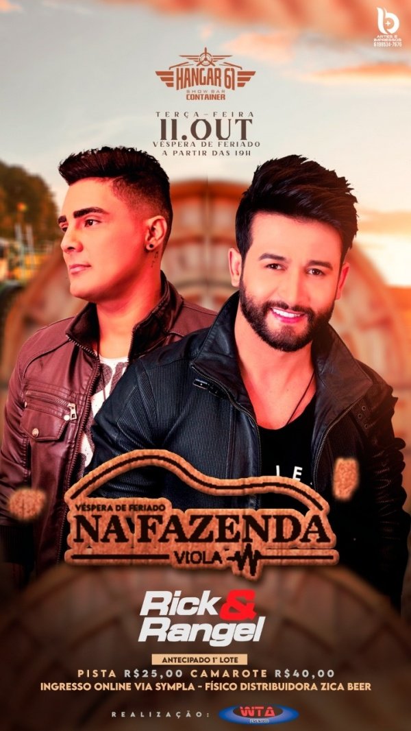 Rick e Rangel em Brasília - Sympla