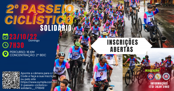 2º Passeio CiclÍstico SolidÁrio Do 2º Beic Em Ilhéus 2024 Sympla