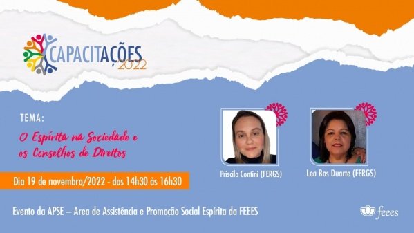 Formação da APSE - O Espírita na Sociedade e os Conselhos de Direitos ...