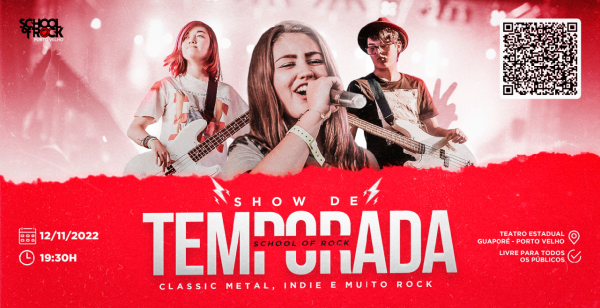 III Show de Temporada School of Rock Porto Velho em Porto Velho - Sympla