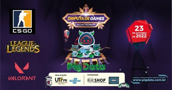 Disputa de Games - PIGDATA 2022 (Cópia) em Toledo - Sympla